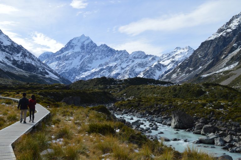 A la conquête du glacier de Mont Cook